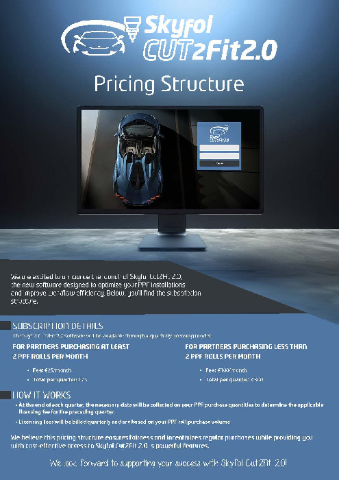 Pre-cut software Skyfol CUT2Fit 2.0